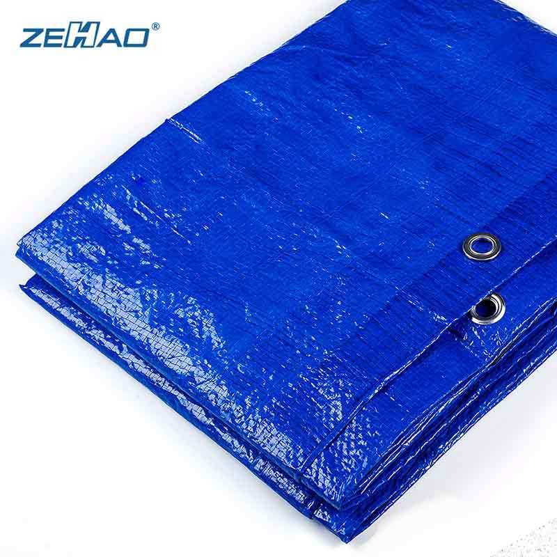 75g Blue/Blue PE Tarpaulin With Black Strengthen Corner