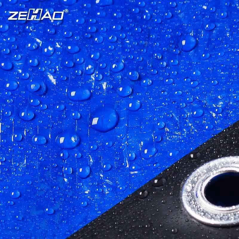 75g Blue/Blue PE Tarpaulin With Black Strengthen Corner